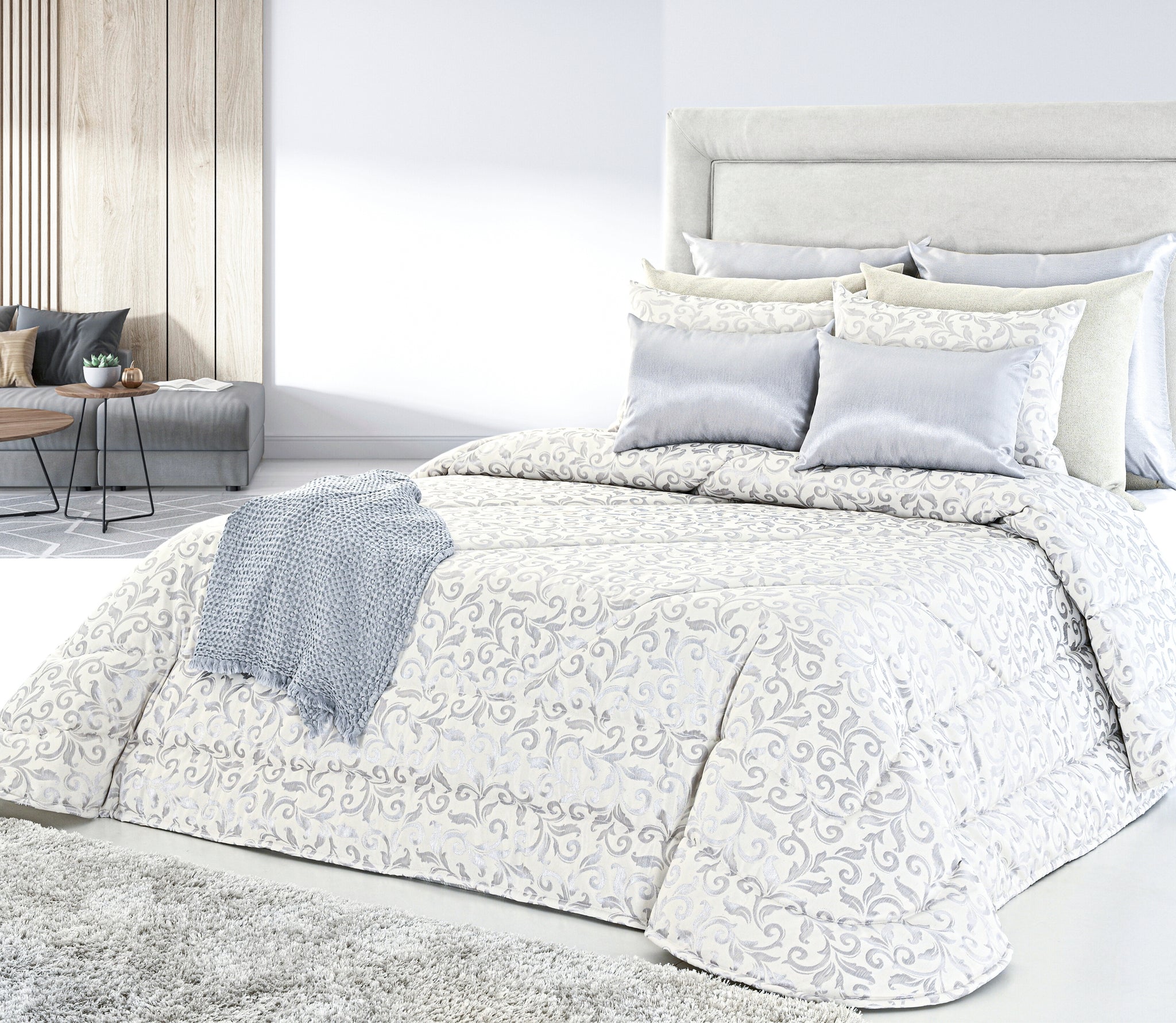 Bedspread Neiva Silver